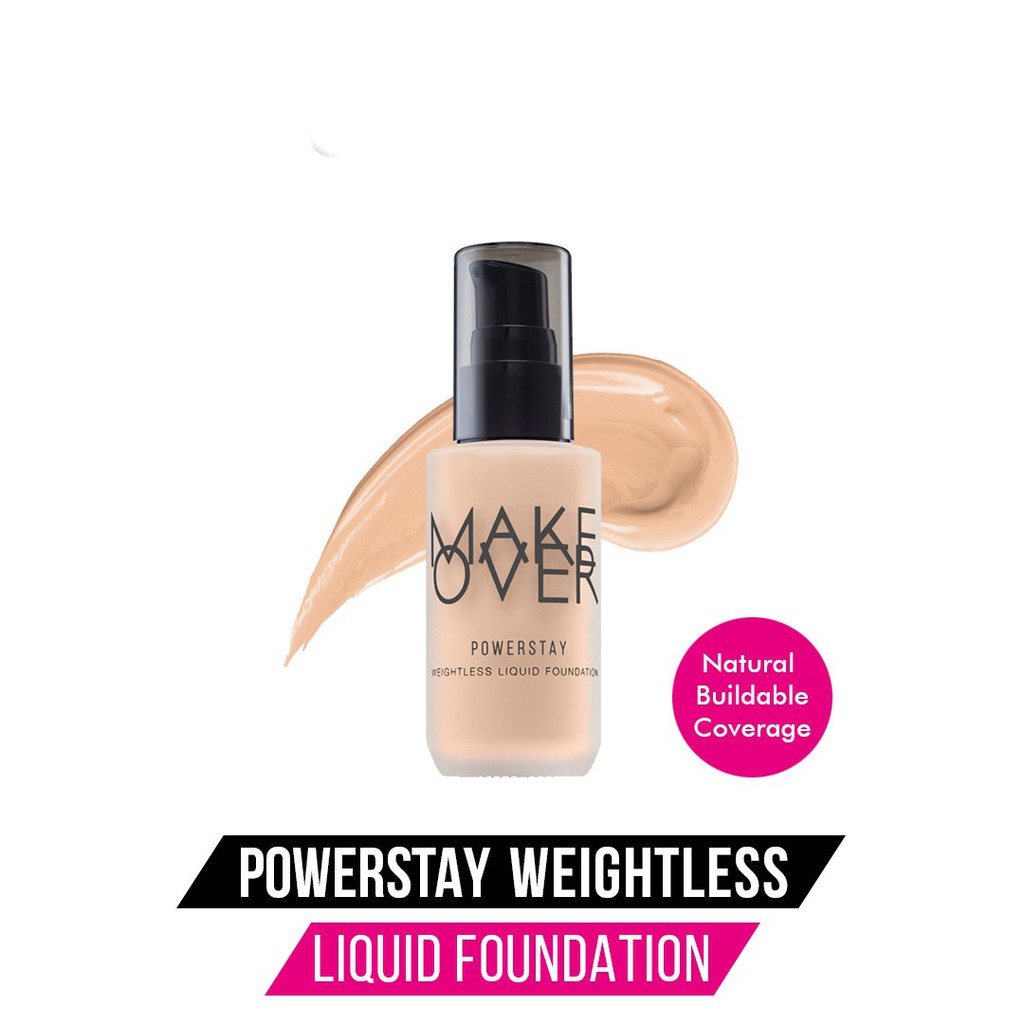 Jual Make Over Powerstay Weightless Liquid Foundation 40 ml | Shopee ...