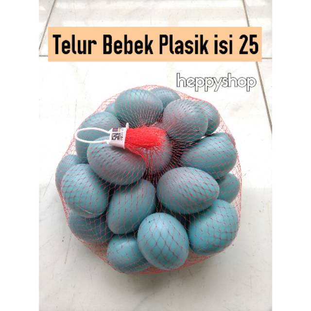 Jual Telur Bebek Plastik isi 25, Telur Asin Mainan isi 25 , Telur ...