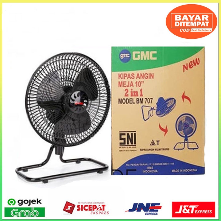 Jual Kipas Meja/Dinding GMC 707 / NIKO Deskfan 10 inch 2in1 SWING Kipas ...