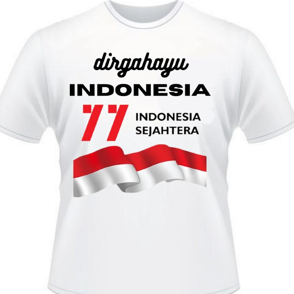 Jual "GRD.19Au22e" Baju Kaos Outfit Dewasa Anak Anak HUT RI Ke 77 Dirgahayu Kemerdekaan Republik ...