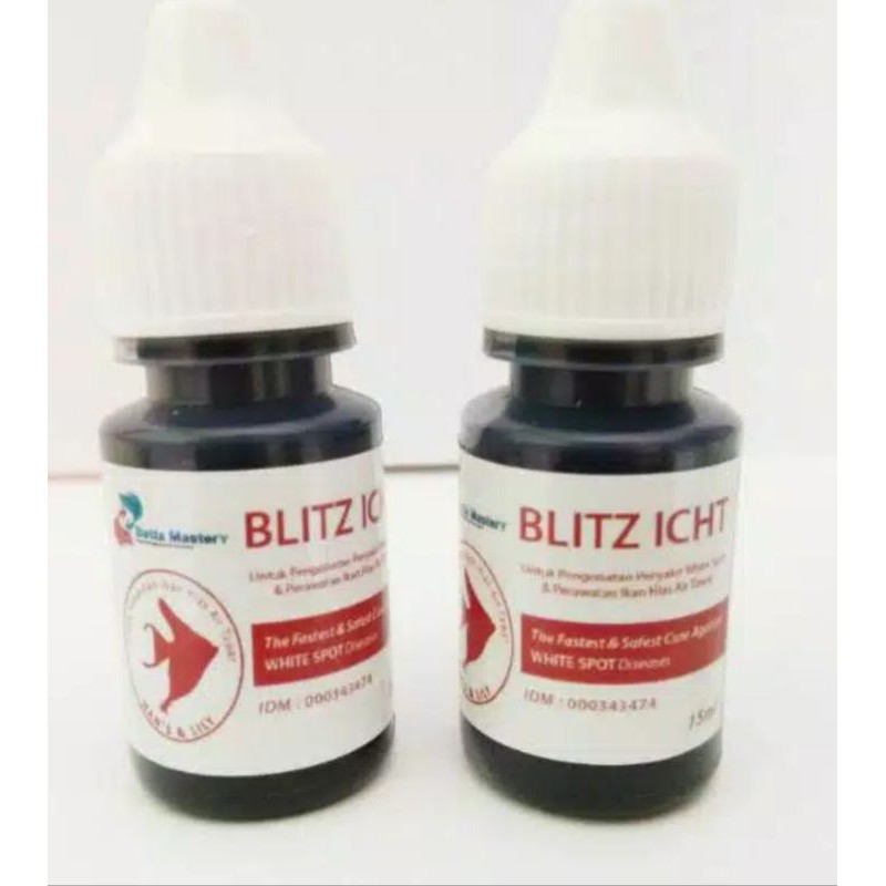 Jual BLITZ ICHT - Obat Biru Ikan Anti White Spot Dan Jamur - Methylene ...