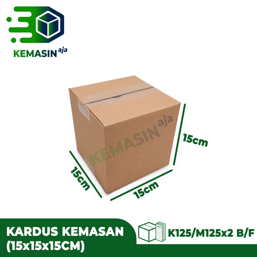 Jual Box Kardus Polos / Packaging Serbaguna Dimensi 15x15x15 cm ...