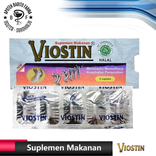 Jual Viostin Halal 1 Strip @ 5 Kaplet Supplemen Meredakan Nyeri Sendi ...