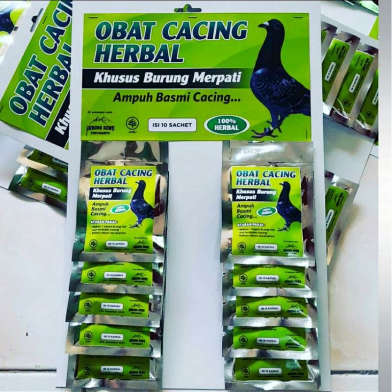 Jual OBAT CACING HERBAL BURUNG MERPATI ISI 10 KAPSUL | Shopee Indonesia