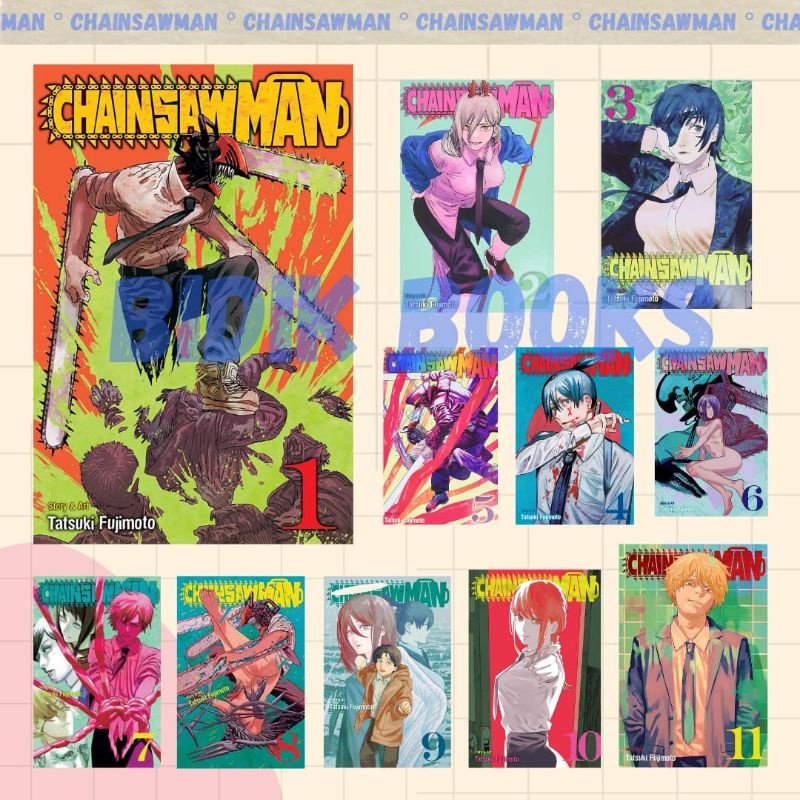 Jual Chainsaw Man vol 1/2/3/4/5/6/7/8/9/10/11/12/13/14/15 - Tatsuki Fujimoto | Shopee Indonesia