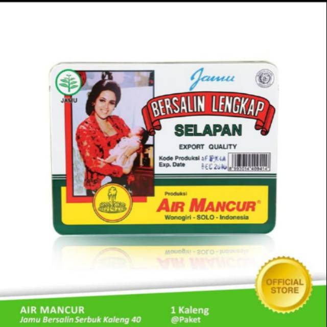 Jual Jamu Bersalin Lengkap Selapan Box/Kaleng 40 hari exp 2026 | Shopee ...