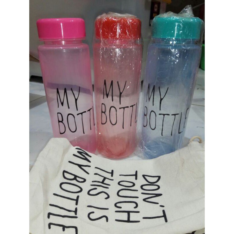 Jual Botol Minum MY Bottle BPA Free Bulat 500ML Anti Pecah + Sarung/my ...