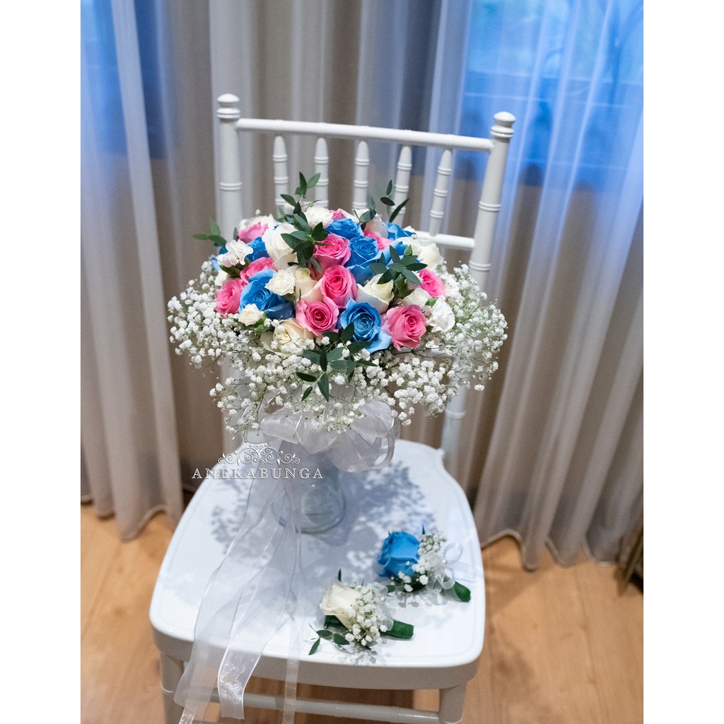 Jual Rangkaian Buket Bunga Asli Fresh Hand Bucket Flower Bucket Get ...