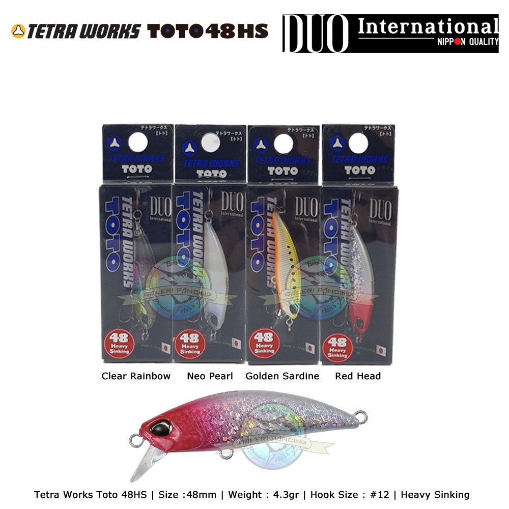 Jual Umpan Pancing Lure Minnow UL Duo Toto 48HS 48mm 4.3g Heavy Sinking ...