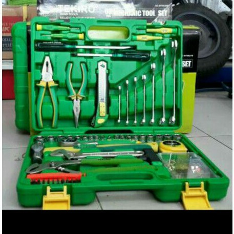 Jual tekiro MT0626 mechanic tools 60 pcs box plastik tool kit set 60pcs mt 0626 | Shopee Indonesia