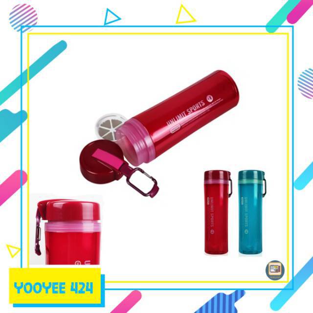 Jual Botol Minum Tumbler Lari Plastik Yooyee Bottle 600ML 424 | Shopee ...