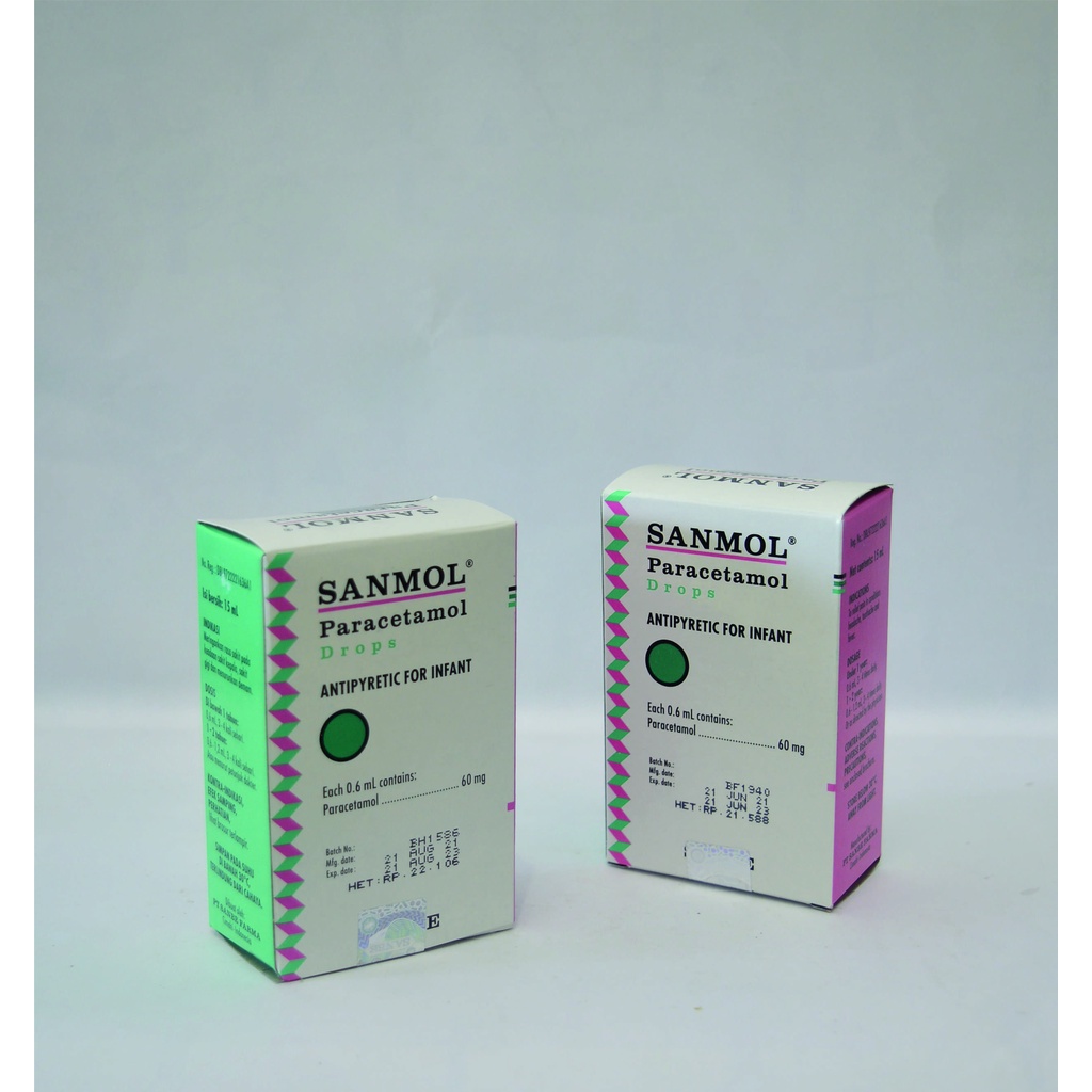 Jual Sanmol Paracetamol Drops Sirup / Syrup 15 Ml | Shopee Indonesia