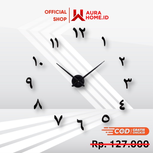 Jual Jam Dinding DIY Giant Wall Clock Creative Design / Jam Dinding ...