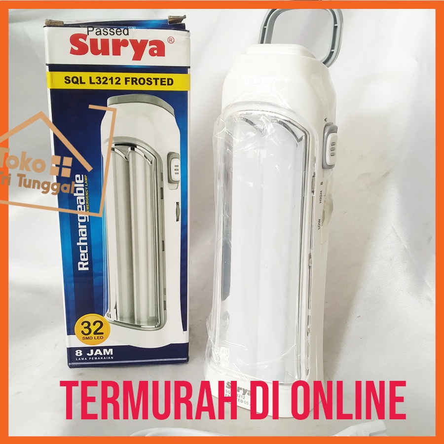 Jual Lampu LED Emergency Darurat Cas Charge Ces Model Samping Portable ...