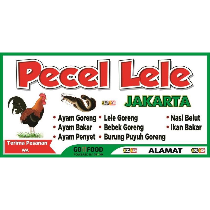 Jual Cetak Banner / spanduk pecel lele / online food | Shopee Indonesia