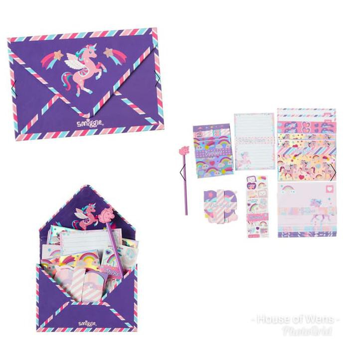 Jual SMIGGLE UNICORN WRITING SET - KERTAS SURAT UNICORN SMIGGLE ...