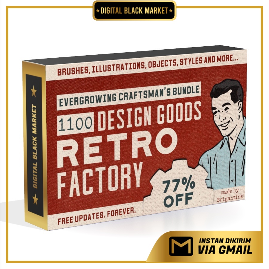 Jual Retro Factory Bundle - Vector Designs | Shopee Indonesia