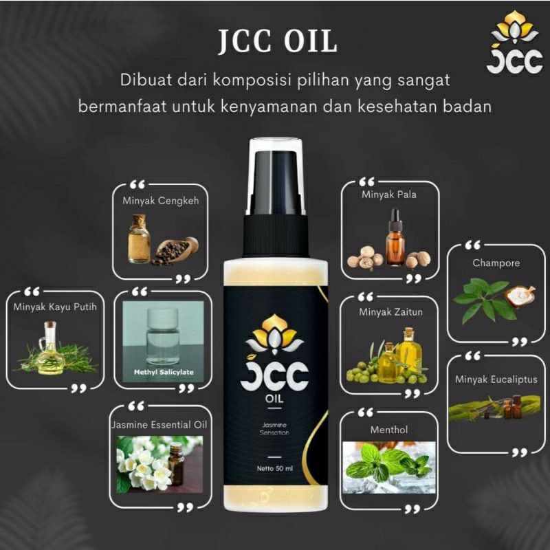 Jual JCC Oil minyak gosok/balur herbal kemasan 50ml membantu mengatasi ...