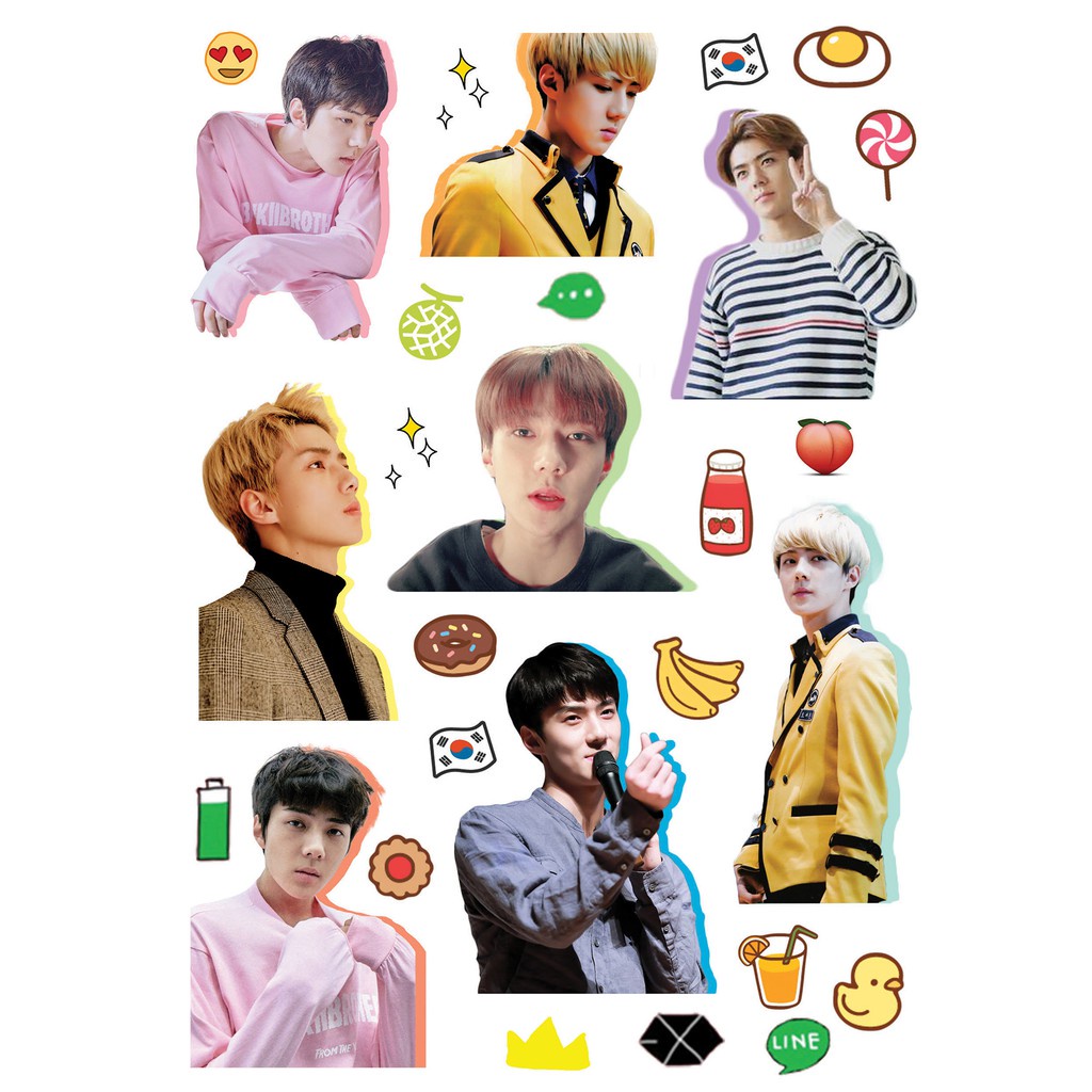 Jual STIKER Exo KPOP TUMBLR AESTHETIC SET / Stiker Pack Aesthetic ...