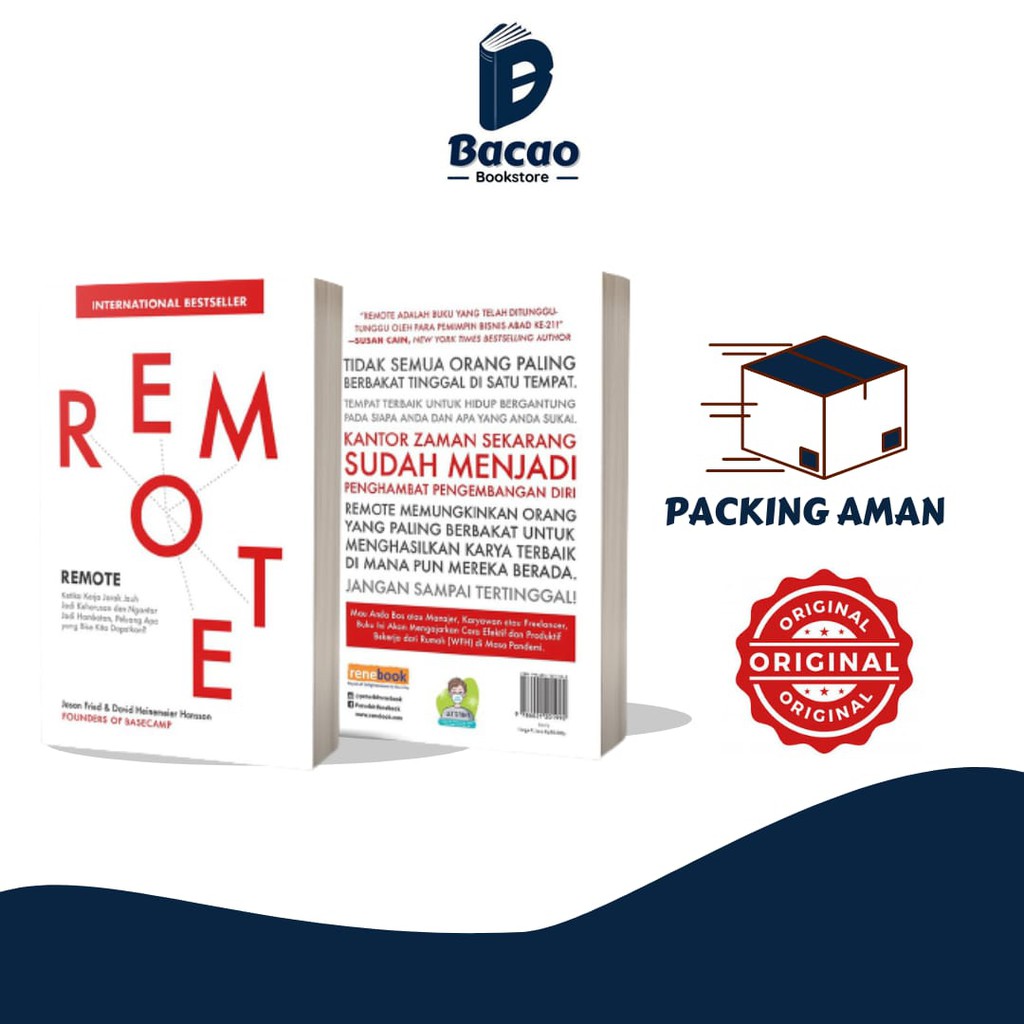Jual Buku Remote by Jason Fried & David Heinemeier Hansson | Shopee ...