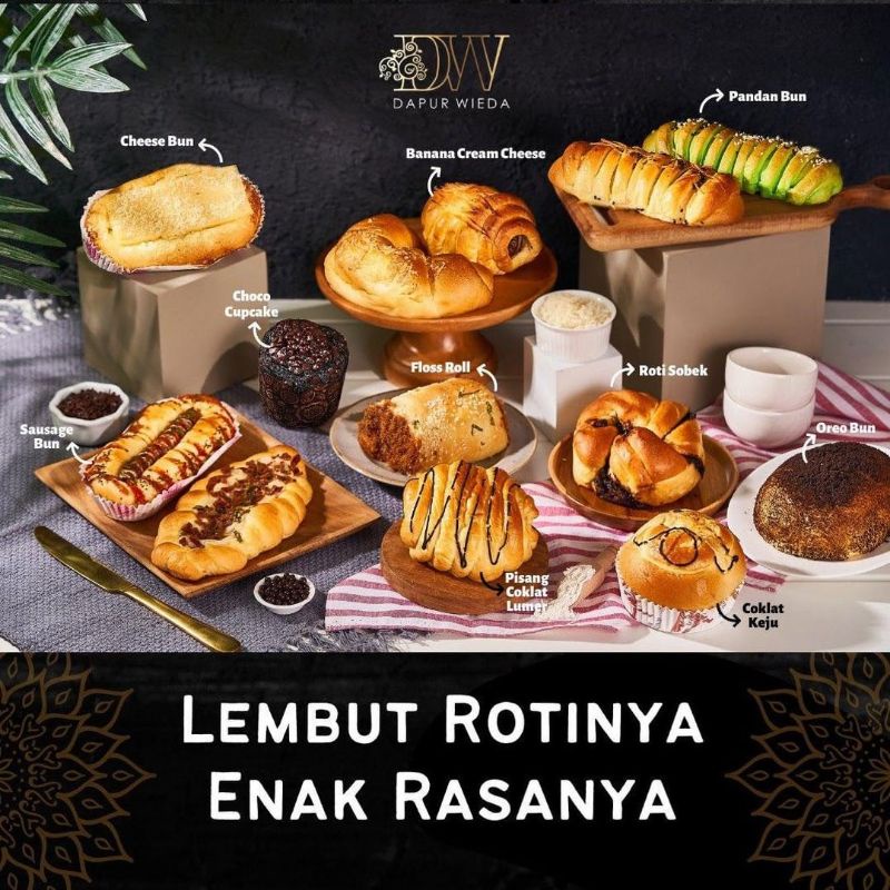 Jual Roti Satuan Premium Sedang Dapur Wieda Bakery Salatiga (MINIMAL ...
