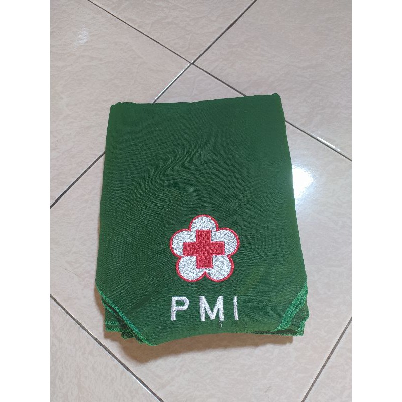 Jual Syal PMI dan PMR kuning biru putih hijau bordir TETORON | Shopee ...