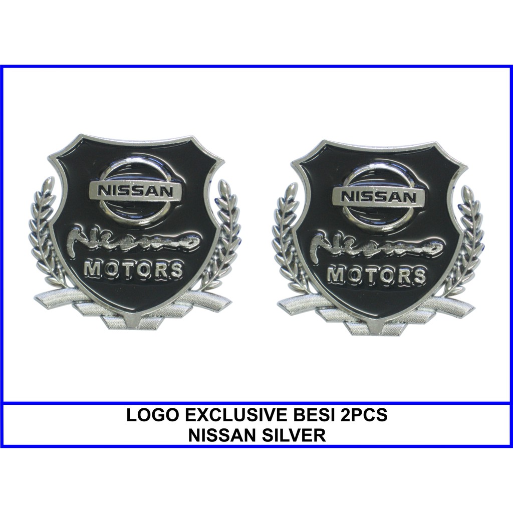 Jual LOGO EXCLUSIVE BESI 2 PCS NSN SILVER | Shopee Indonesia