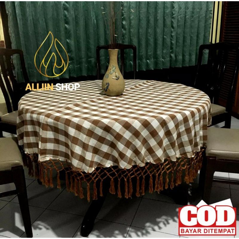 Jual TAPLAK MEJA BULAT 6 KURSI UKURAN DIAMETER 180cm x 180cm APLIKASI ...