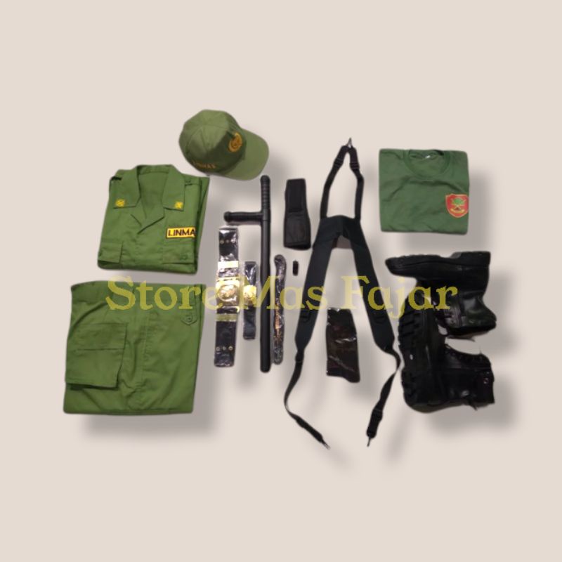 Jual Fullset Baju Linmas/Satu Set Stelan Linmas/Baju Linmas Komplit ...