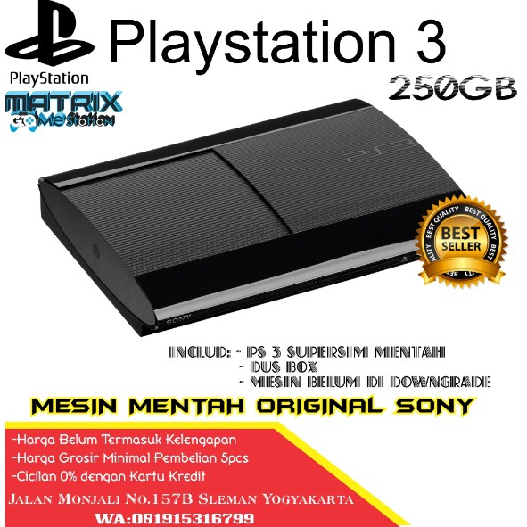 Jual PS3 SUPER SLIM 250GB ORIGINAL SONY CECH-4XXX | Shopee Indonesia