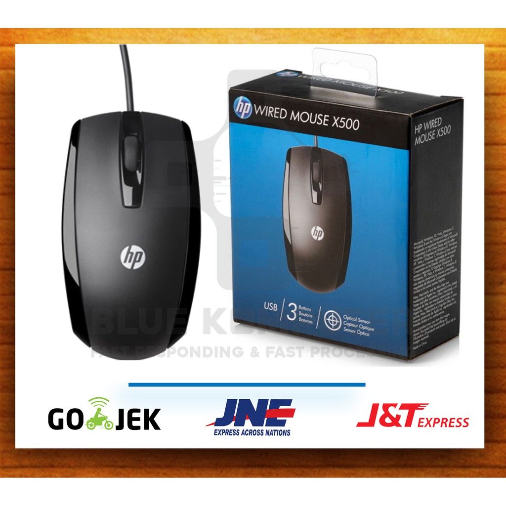 Jual Bluekomputer - MOUSE USB HP X500 USB WIRED KABEL - Termurah COD ...