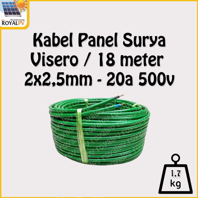 Jual Kabel panel surya solar panel solar cell 2x2,5mm 2,5mm 18 meter ...