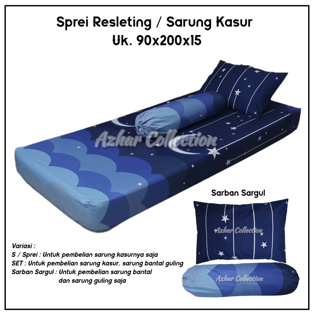 Jual Sprei resleting sarung kasur busa ukuran 90x200x15 (kasur no 4 ...