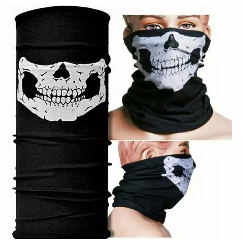 Jual buff masker bandana motif tengkorak | Shopee Indonesia