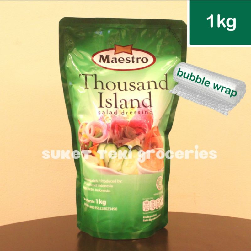 Jual Maestro Salad Dressing Thousand Island kemasan 1kg Pouch | Shopee ...