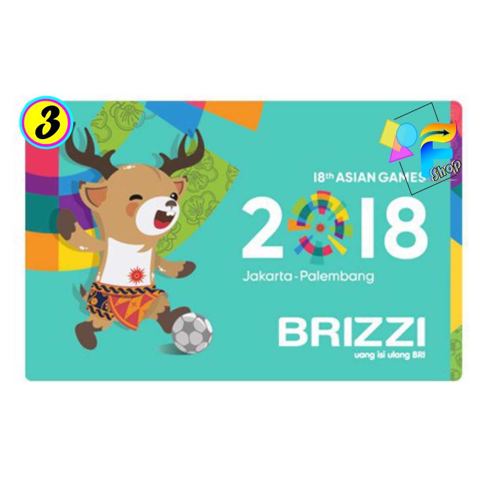 Jual Kartu eMoney eToll BRIZZI BRI edisi Asean Game 2018 | Shopee Indonesia