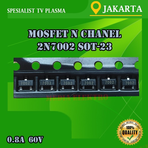 Jual 2N7002 7002 N-CHANNEL TRENCH MOSFET SOT-23 | Shopee Indonesia
