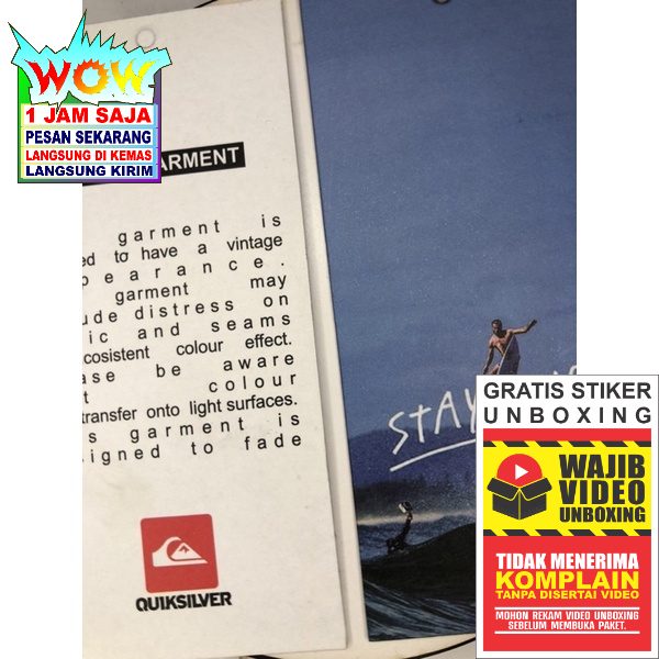 Jual QUIKSILVER LABEL TAG HANGTAG NAME TAG PRICE TAG MINIMAL ORDER ...