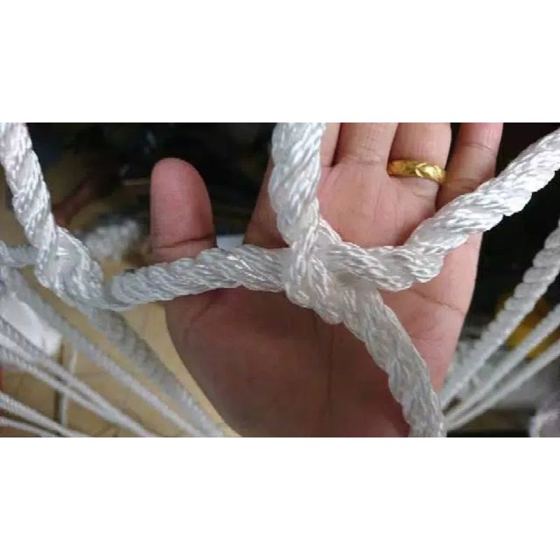 Jual jaring jala jala tusuk nilon tali 16 mm lubang 15x15 cm biasa ...