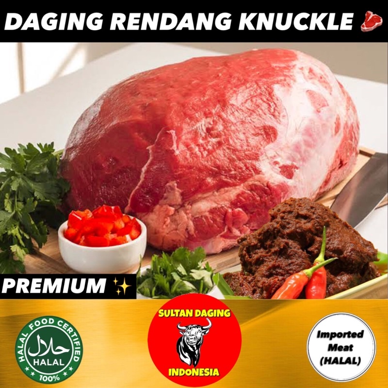 Jual DAGING RENDANG PAHA KNUCKLE 1 KG IMPORT/DAGING PAHA 1KG /RENDANG ...