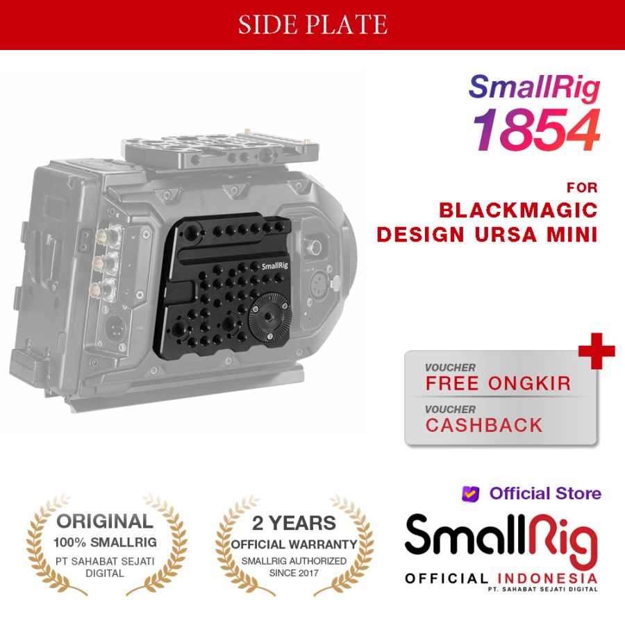 Jual Smallrig Side Plate For Blackmagic Design Ursa Mini/Mini Pro/Mini ...