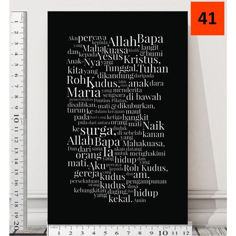 Jual Hiasan Dinding Kayu, Menarik Tema Kristiani 12 cm x 20 cm ...