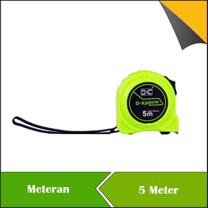 Jual METERAN UKUR 5 M GAGANG KARET Measuring Tape D-XPLORE 5M TAHAN B ...