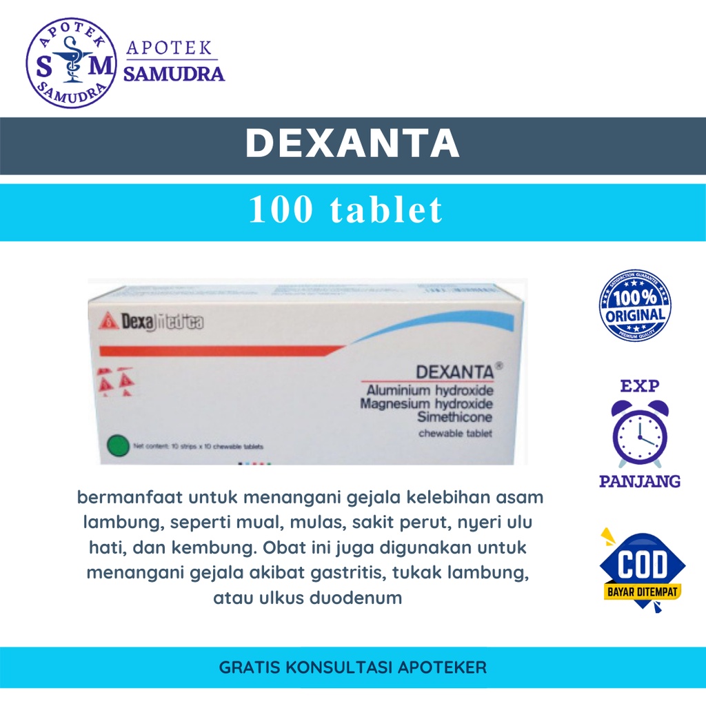 Jual DEXANTA Tablet - Box isi 100 tablet (Untuk Menangani Kelebihan ...