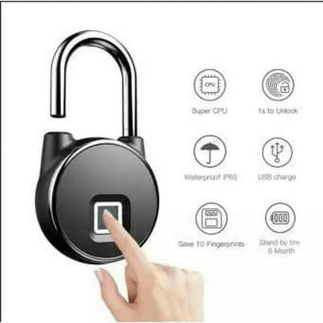 Jual Xiaomi smart fingerprint padlock ip66 bluetooth connect (gembok ...