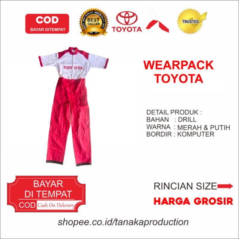 Jual Seragam Toyota Mobil // Seragam Toyota Mobil // Wearpack Toyota ...