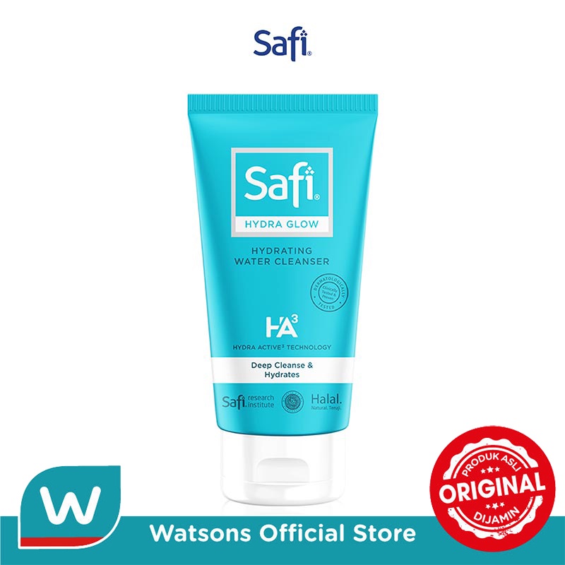 Jual Safi Hydra Glow Hydrating Water Cleanser 125gr | Shopee Indonesia