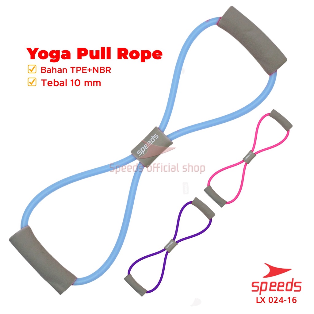 Jual SPEEDS Tali Stretching Fitness Gym Yoga Stretch Rope Resistance ...