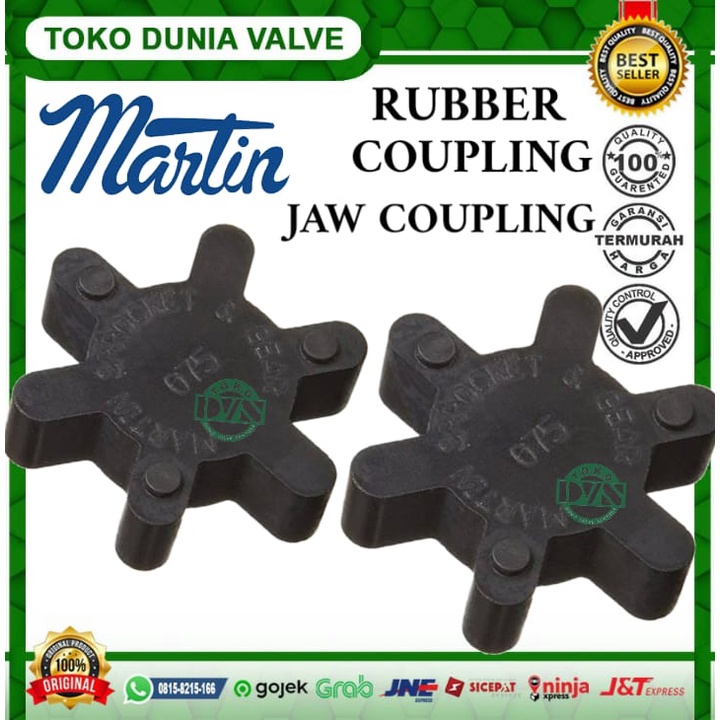 Jual ML075 MARTIN RUBBER ONLY JAW COUPLING MARTIN ELEMENT ORIGINAL ...