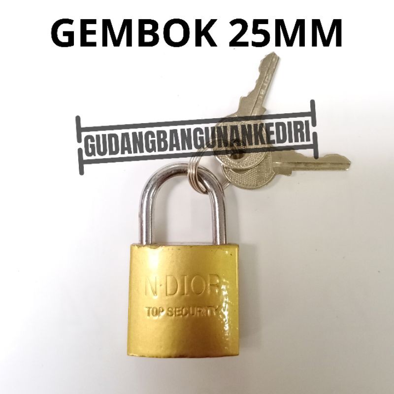 Jual [KUNING TERLENGKAP] gembok 20mm, 25mm, 30mm, 40mm, 50mm oliq ...